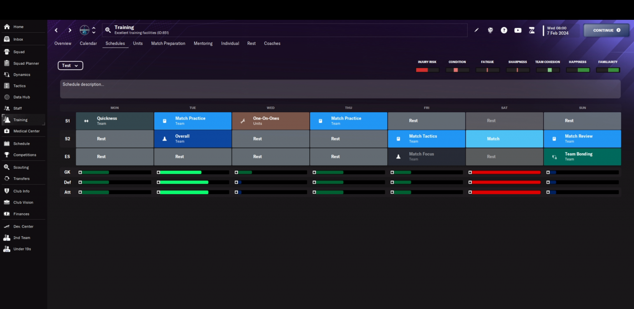Our Brand New File – The Training System in FM24 - FM MATCH LAB